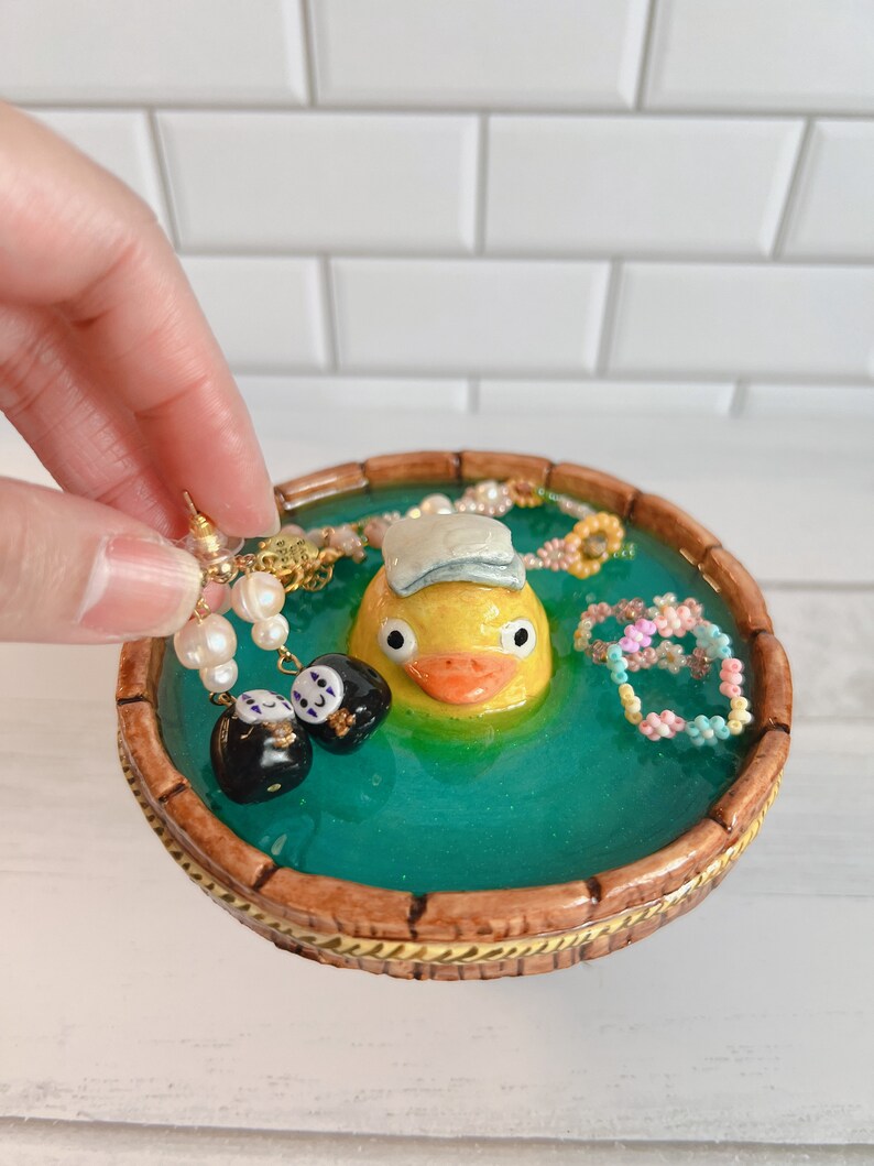 Otori-sama Bath Handmade Trinket Dish Studio Ghibli Fan Art Spirited ... Otori-sama Bath Handmade Trinket Dish Studio Ghibli Fan Art Spirited ...