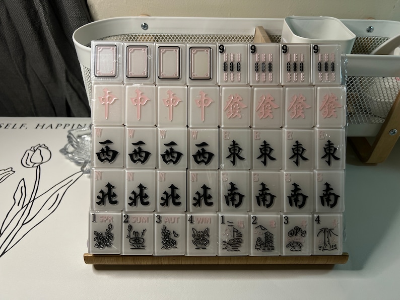 Mahjong Set - Resin Mahjong Set - CHINESE Mahjong - Premade FINISHED ...