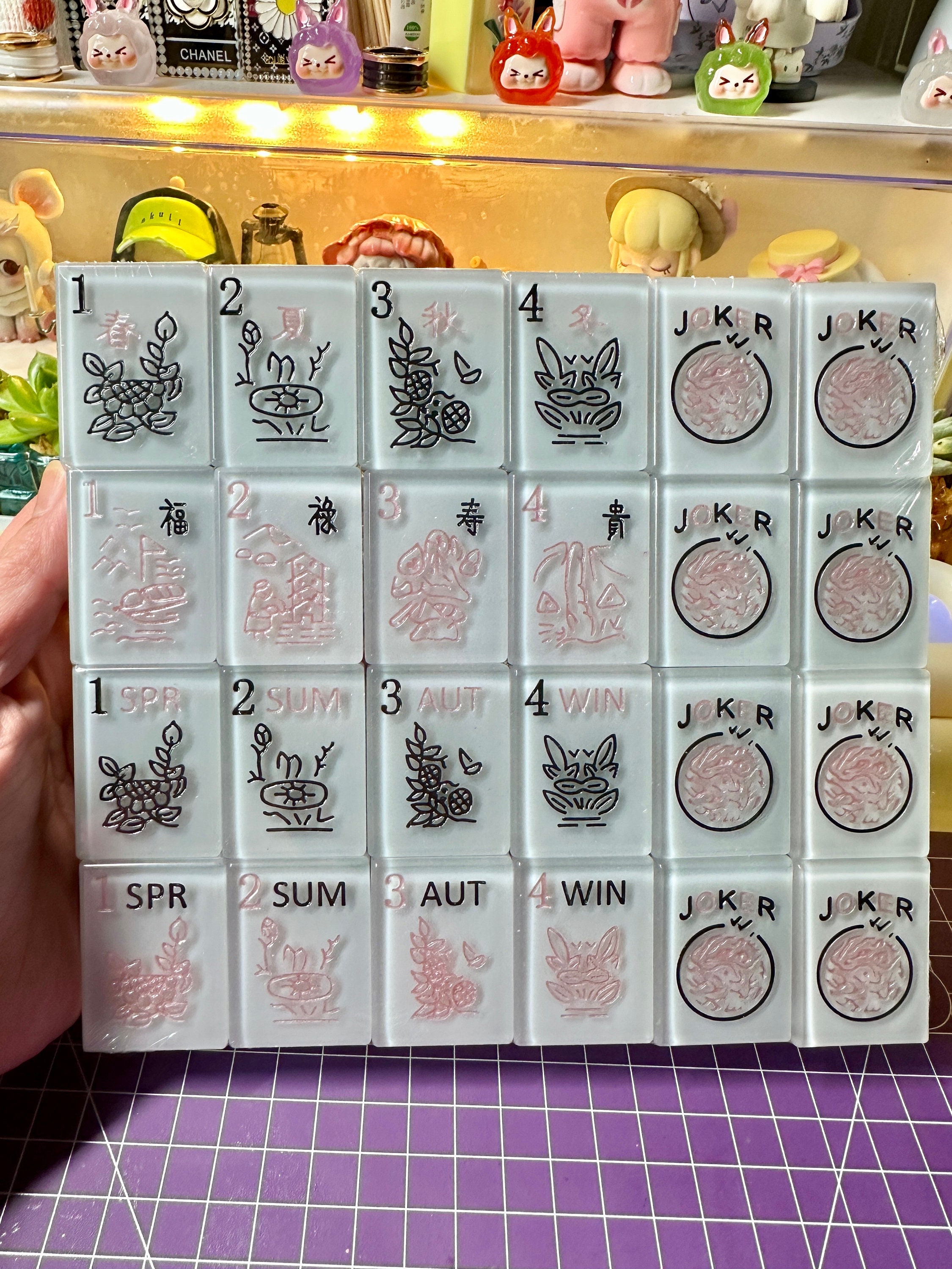 Mahjong Set Resin Mahjong Set AMERICAN Mahjong CUSTOMIZED PERSONALIZED ...