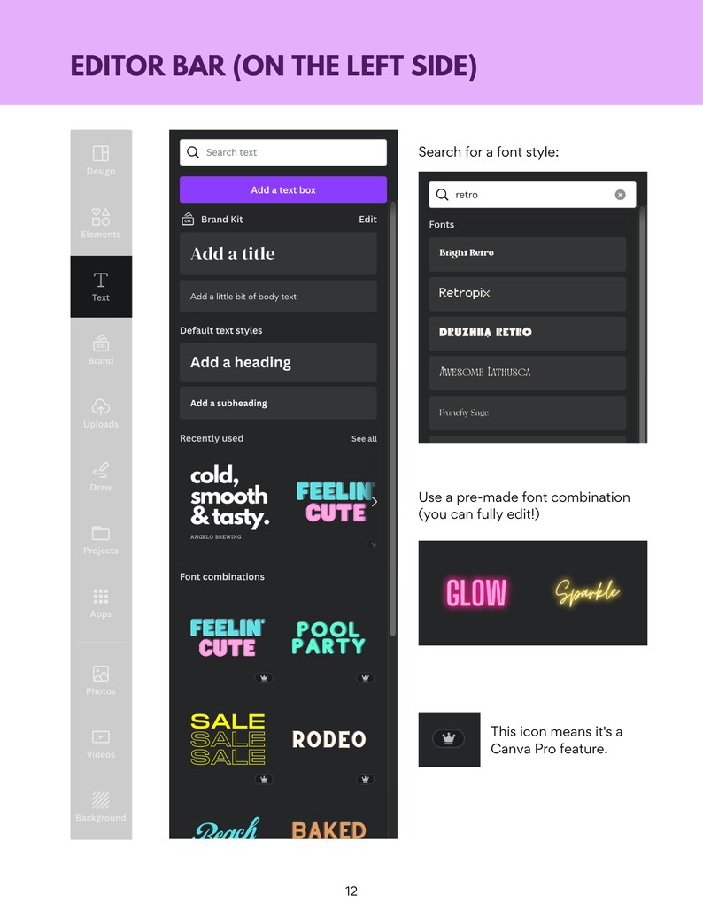 Canva Guide With PLR, Canva Guide for Beginners, Canva Toolbar Guide ...