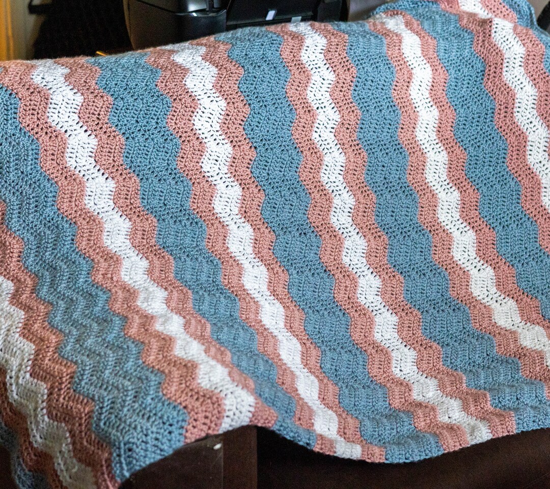 The Ashley Trans Pride Blanket Crochet Pattern - Digital Crochetthrow ...