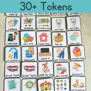 Daily Routine Chart, Children's Routine Board, Morning and Evening ...