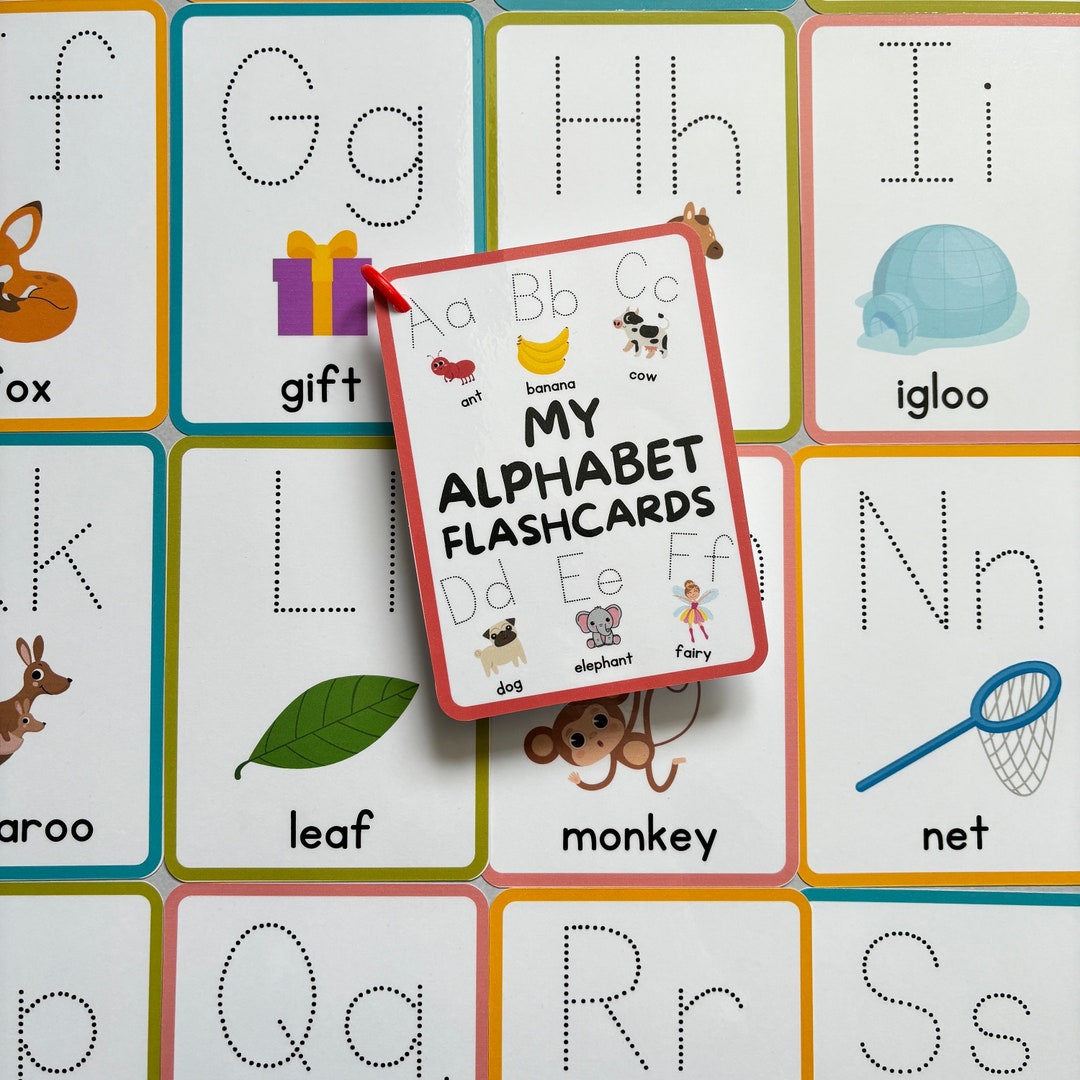 My Alphabet Flashcards, Preeschool Toddler Learning Resource, Alphabet ...