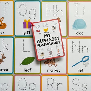 My Alphabet Flashcards, Preeschool Toddler Learning Resource, Alphabet ...