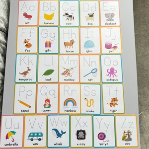 My Alphabet Flashcards, Preeschool Toddler Learning Resource, Alphabet ...