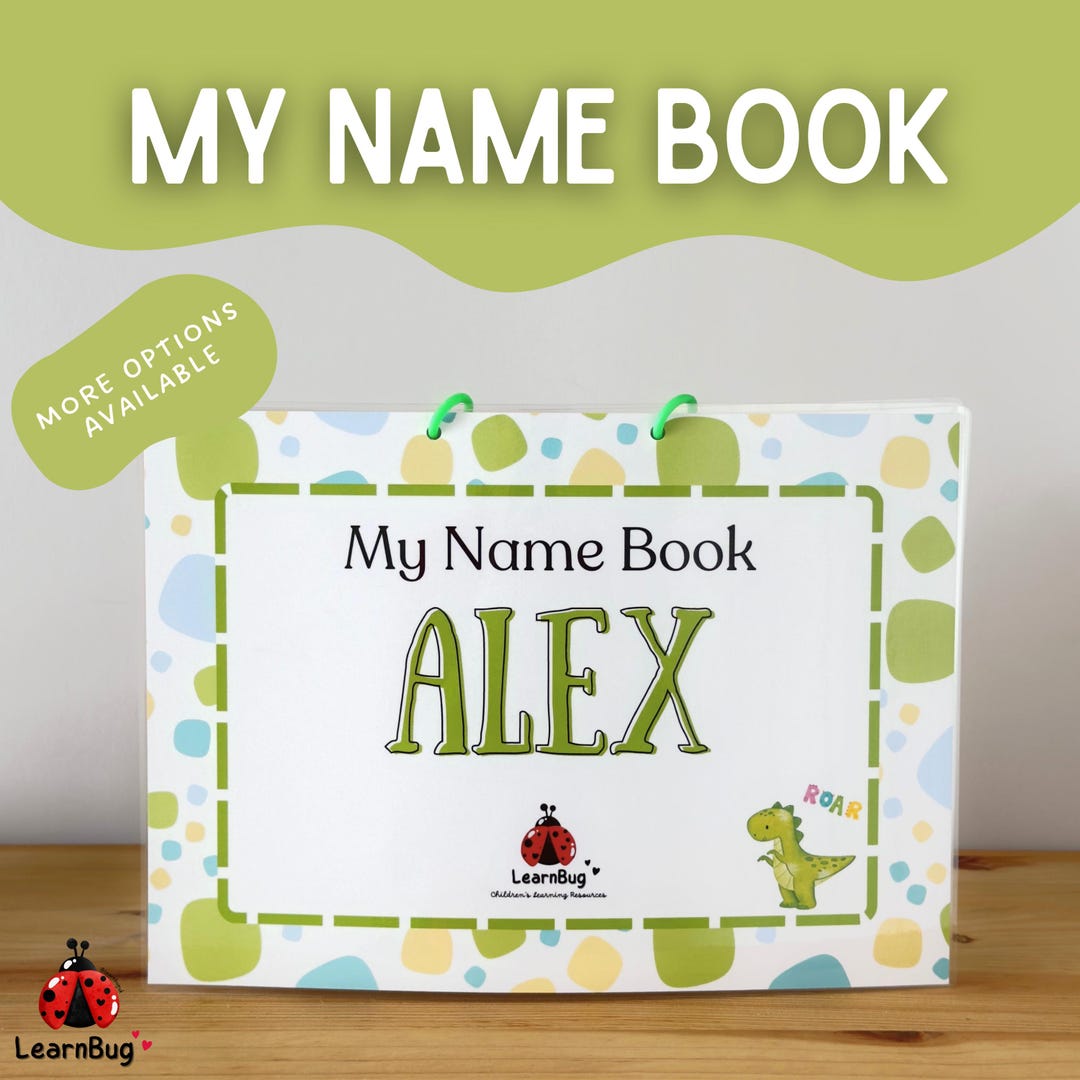 Personalised My Name Book, Learning Activities, Name Tracing, Alphabet ...