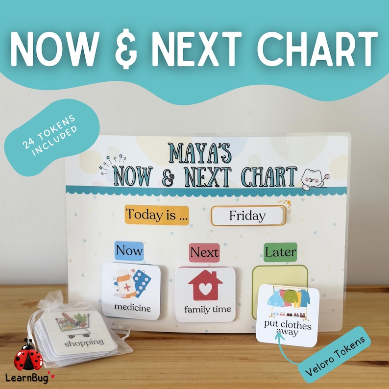 Now and Next Chart, Visual Schedule for Kids, SEN Support, Routine ...