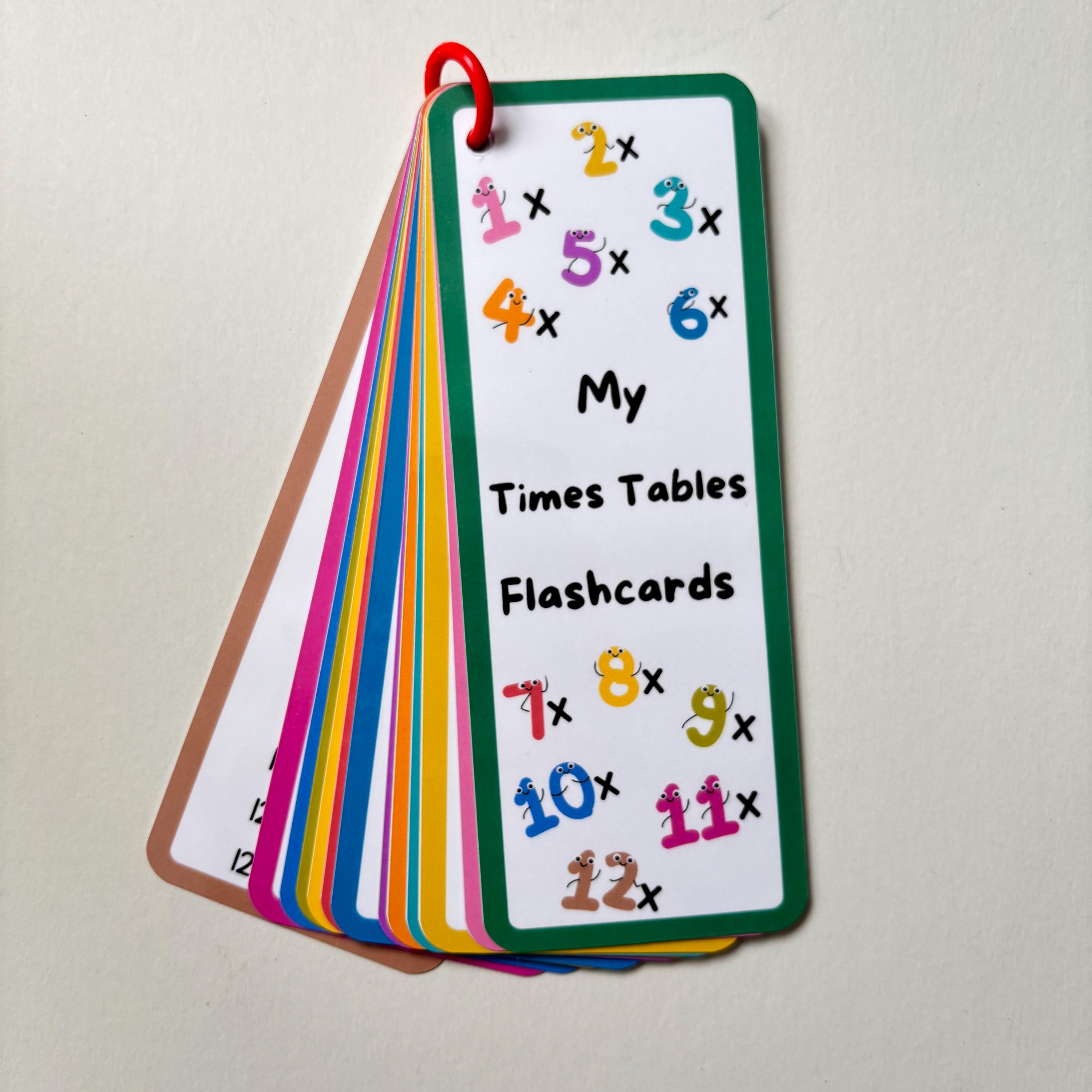 Multiplication Flashcards - Times Table Flashcards for Kids, Math ...