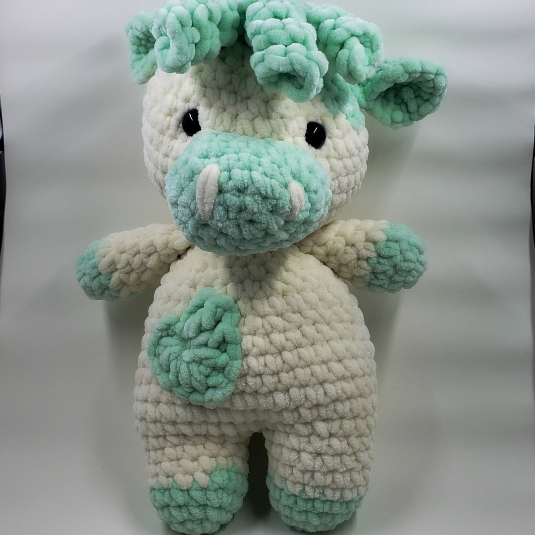 Curly Haired Cow Crochet Plush - Etsy