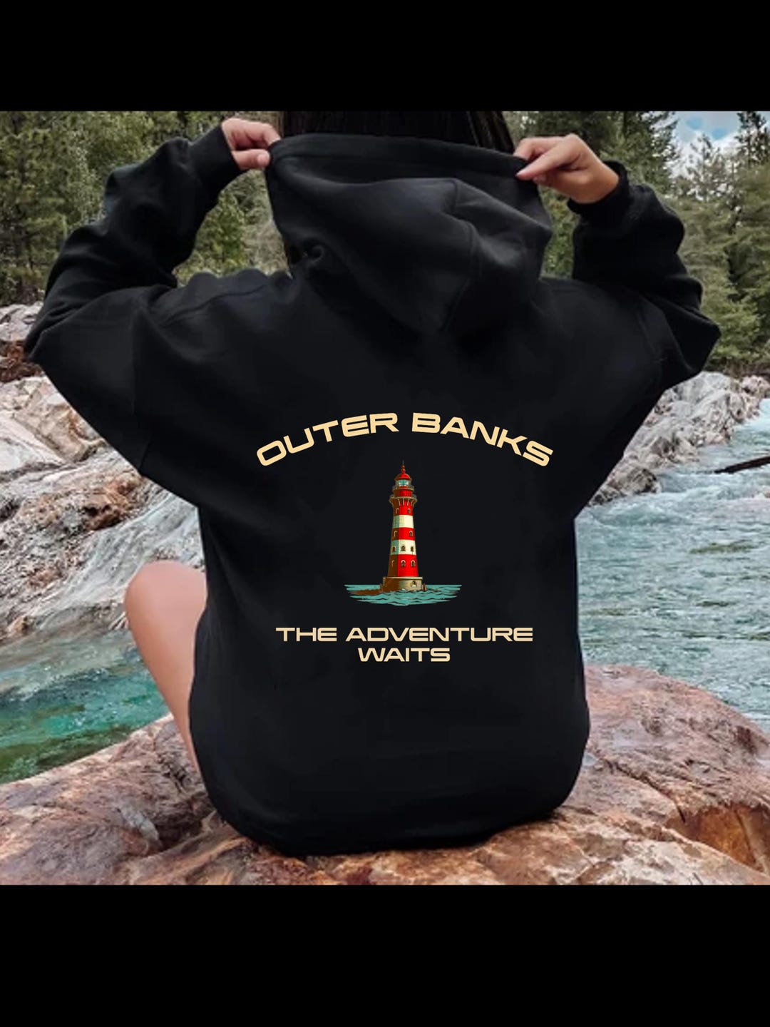 Outer Banks Adventure Awaits Hoodie, OBX Sweatshirt, Beach Vacation ...