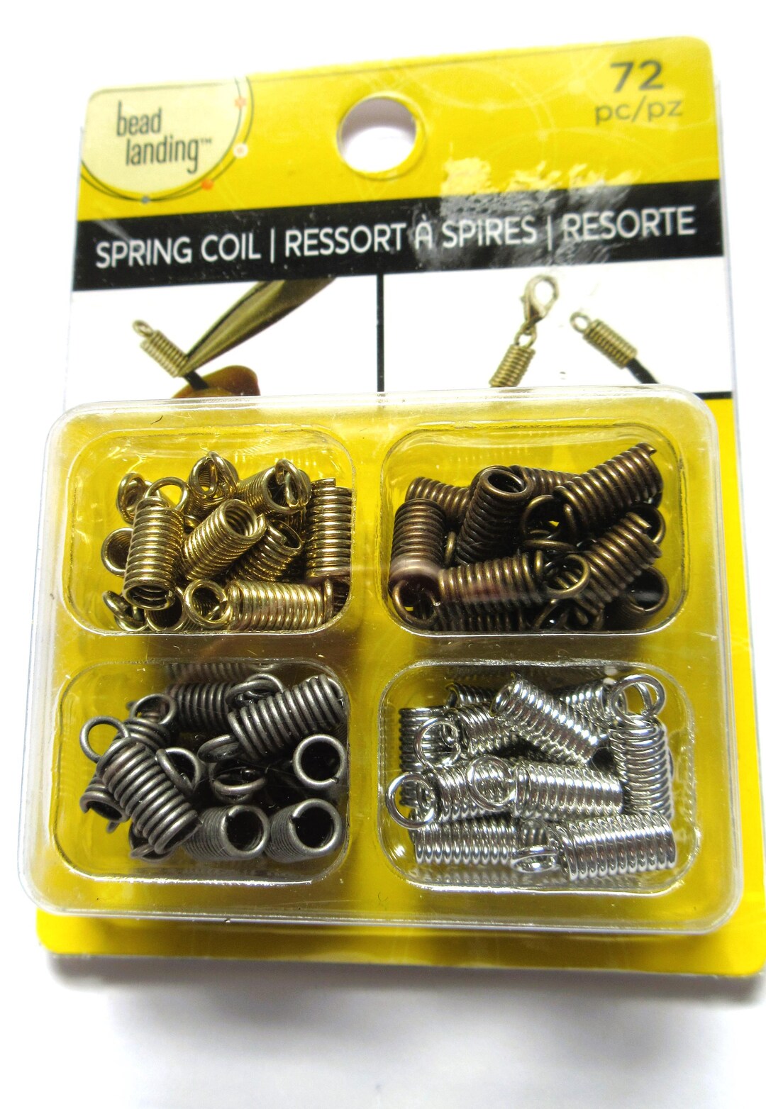 72 Pieces Spring Coil Cord Ends for 3mm Cord, 4 Colors, S-136 - Etsy