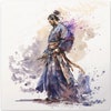 Lone Ronin Samurai Warrior Oil Painting Style Poster - Etsy