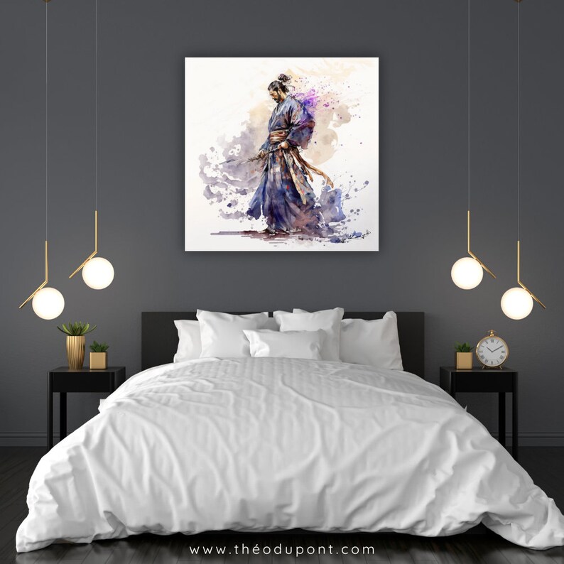 Samurai #1 MIYAMOTO MUSASHI, Artist-signed Original Canvas Art ...