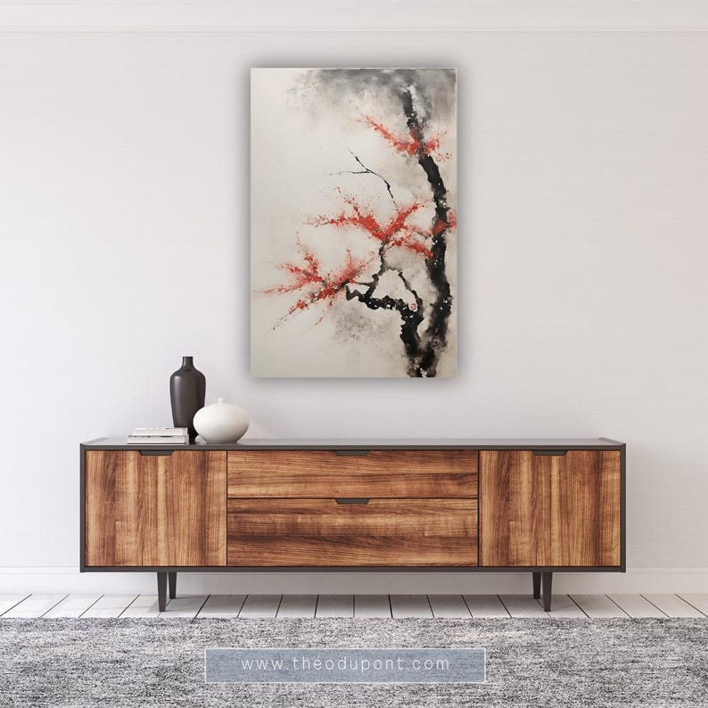 Japandi Canvas Painting Zen WABI-SABI 8, Minimalist Zen Wall Art Gift ...