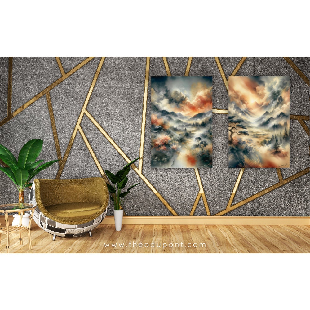 HARUTO Japanese Landscape Artist-signed Original Canvas Art Large ...