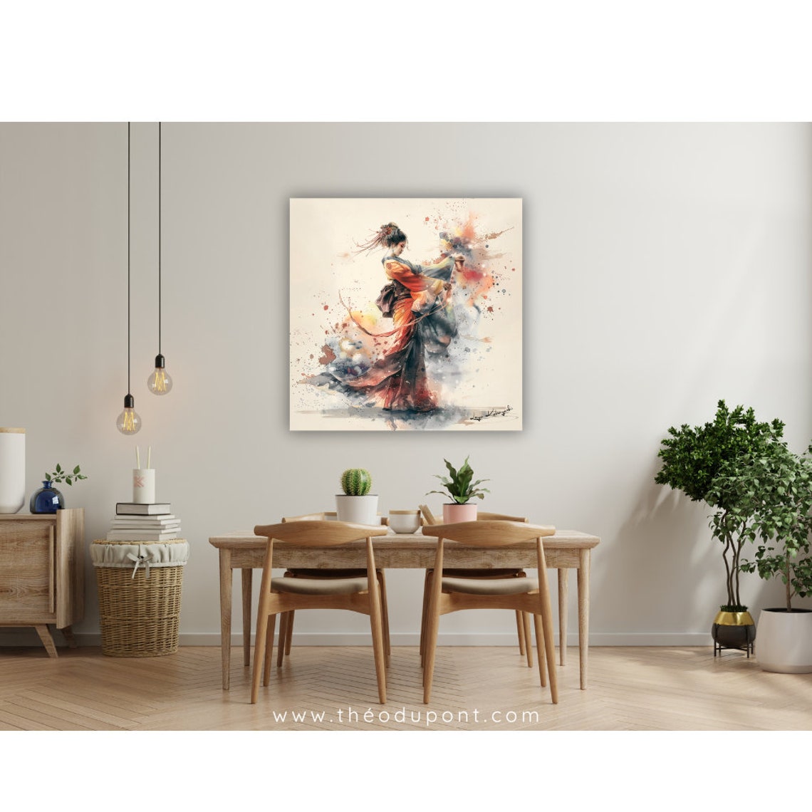 Geisha 30 FUMIKO OHASHI, Artist-signed Original Canvas Art, Japanese ...