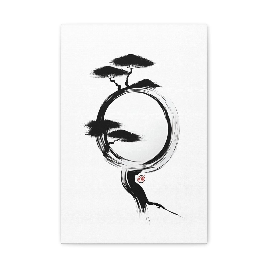 Japandi Canvas Painting ZEN 45, Minimalist Zen Wall Art Gift, Living ...