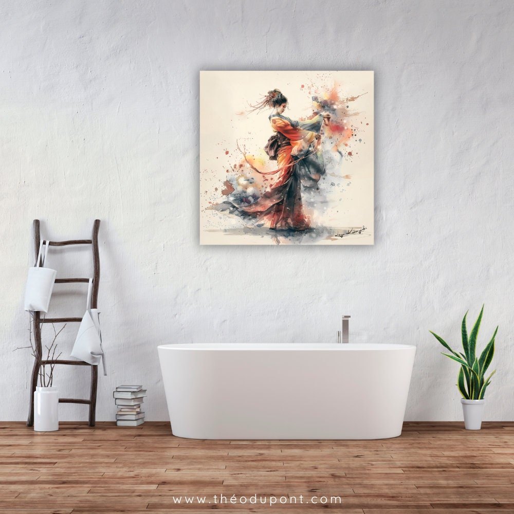 Geisha 30 FUMIKO OHASHI, Artist-signed Original Canvas Art, Japanese ...