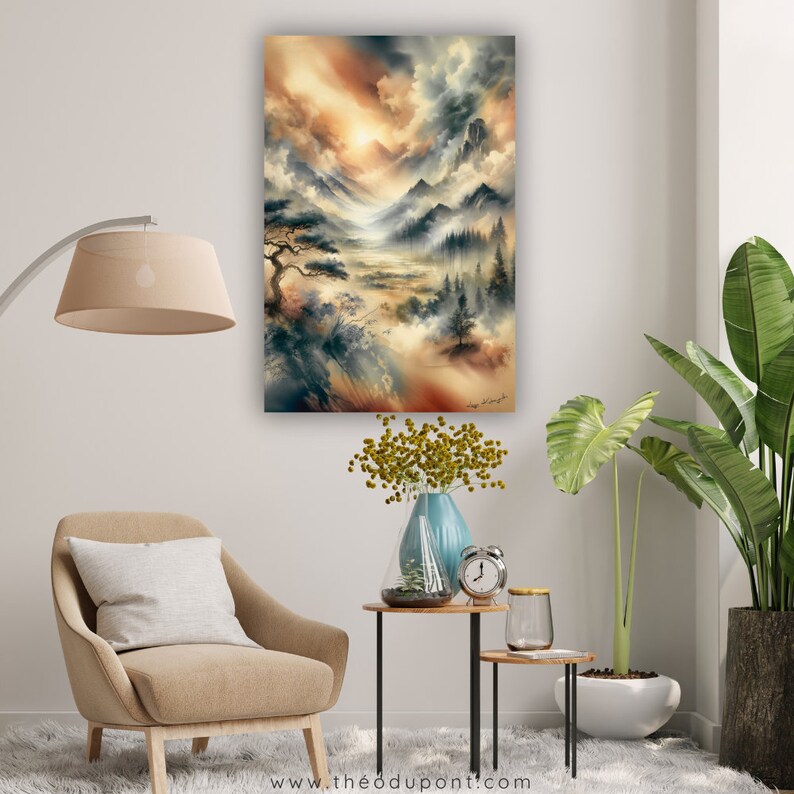 HARUTO Japanese Landscape Artist-signed Original Canvas Art Large ...