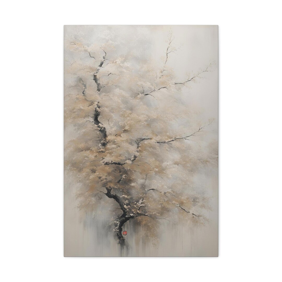 Japandi Canvas Painting Zen WABI-SABI 7, Minimalist Zen Wall Art Gift ...