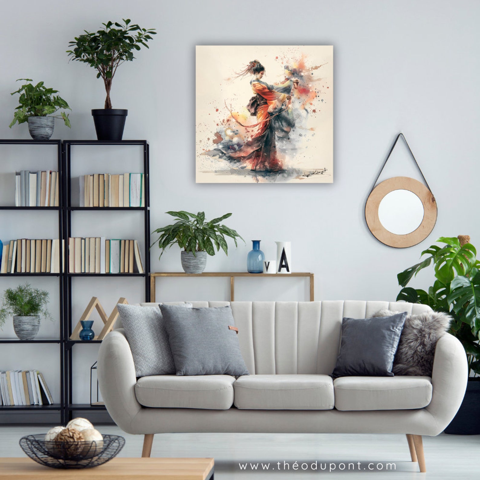 Geisha 30 FUMIKO OHASHI, Artist-signed Original Canvas Art, Japanese ...