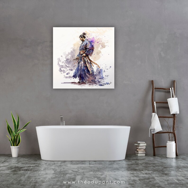 Samurai #1 MIYAMOTO MUSASHI, Artist-signed Original Canvas Art ...