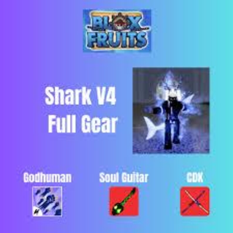 Blox Fruits Shark V4 LVL 2550 Roblox - Etsy
