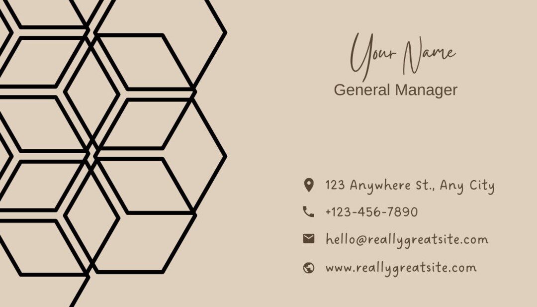 Business Card Template EDITABLE - Etsy