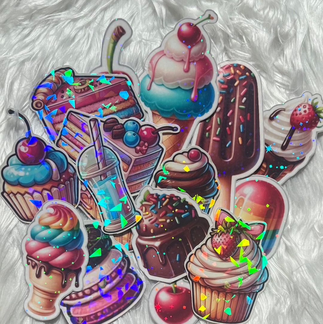 SWEET TOOTH Sticker Pack, Waterproof Holographic Stickers, Laptop ...
