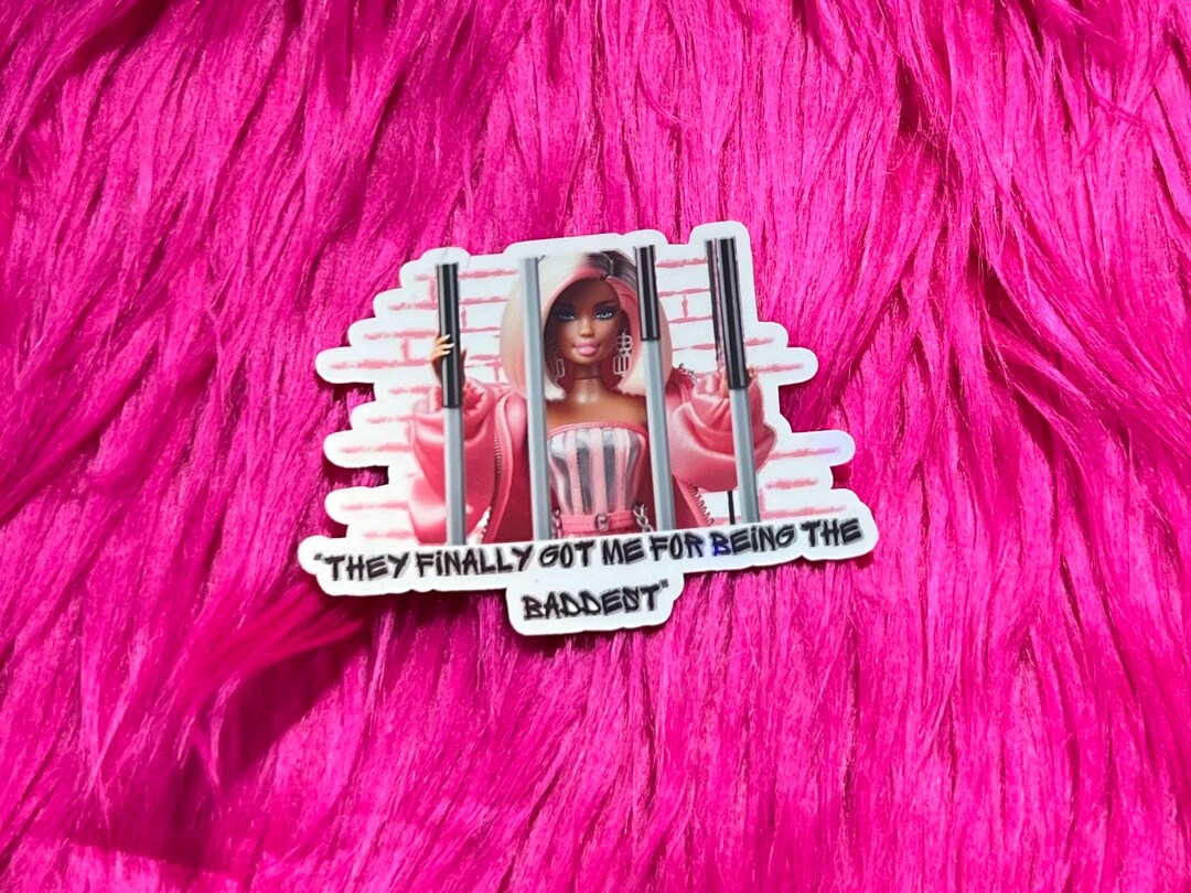 BARBIE LOCKED DOWN Sticker , Waterproof Holographic Stickers, Laptop ...