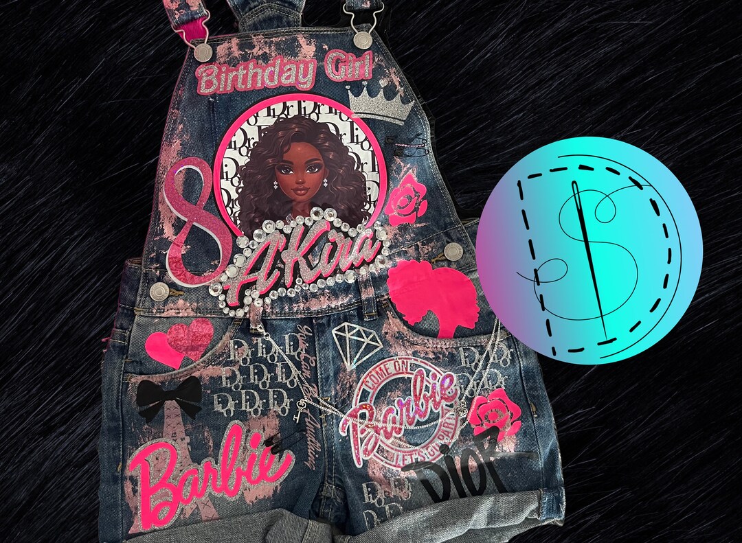 Custom Denim Overalls for Kids, Custom Birthday Outfit , Custom ...