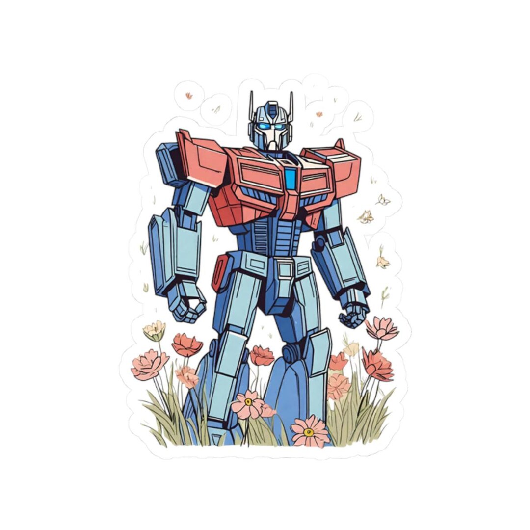 Optimus Prime Sticker, Autobot Logo, Transformer Decal, Laptop Sticker ...