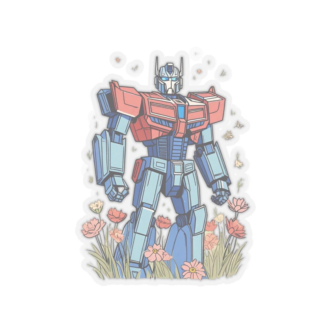 Optimus Prime Sticker, Autobot Logo, Transformer Decal, Laptop Sticker ...