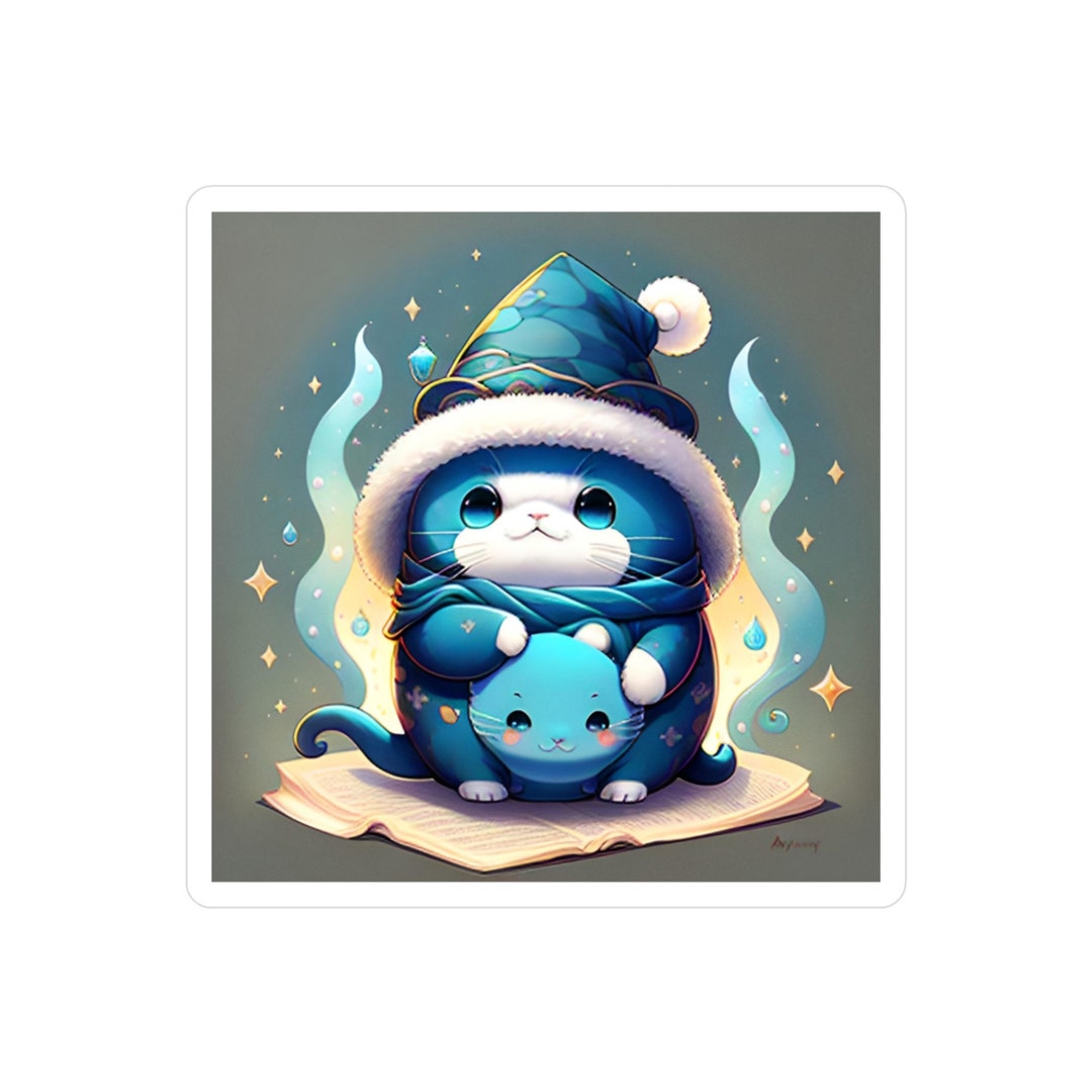 Kiss-cut Vinyl Decals, Monsters, Cute Horror, Cute Fluffy Quaggan ...