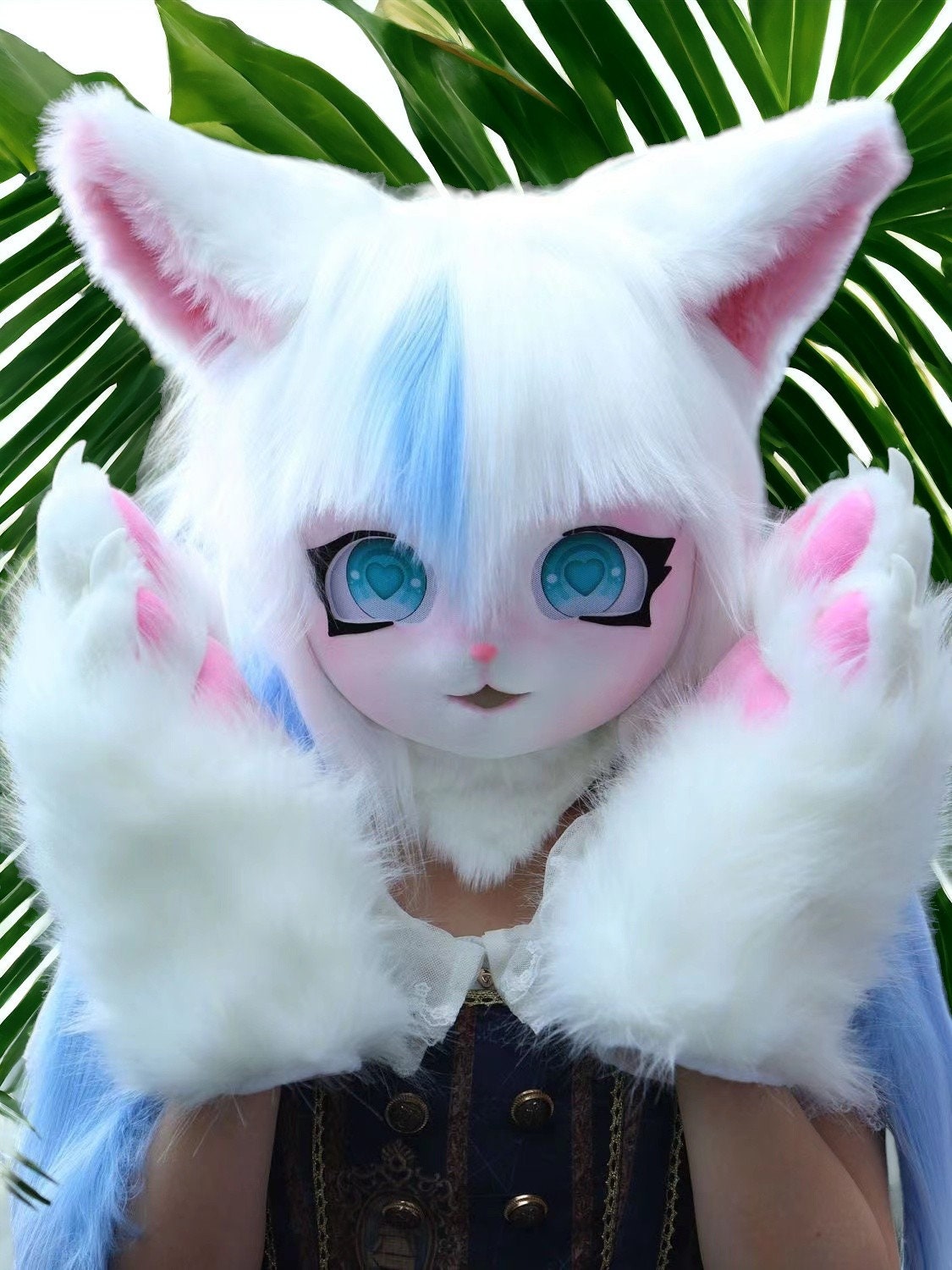 FURSUIT HEAD Cat Fursuit Mask, Furry Cosplay Mask, Kig Kemono Mask ...