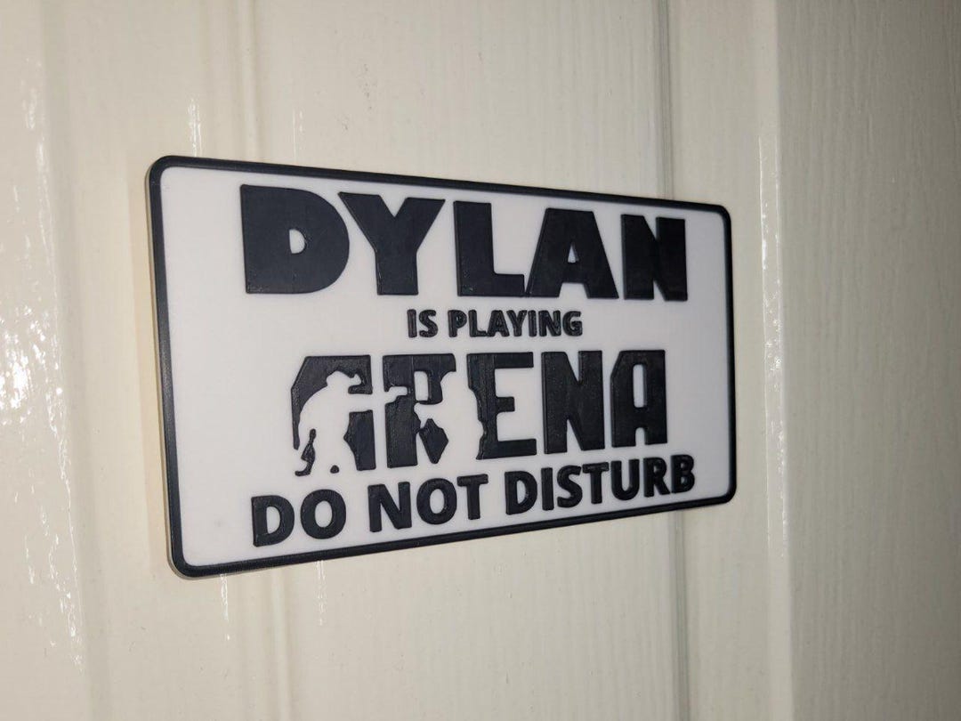 Escape From Tarkov ARENA Door Sign Custom do Not Disturb Name Plate ...