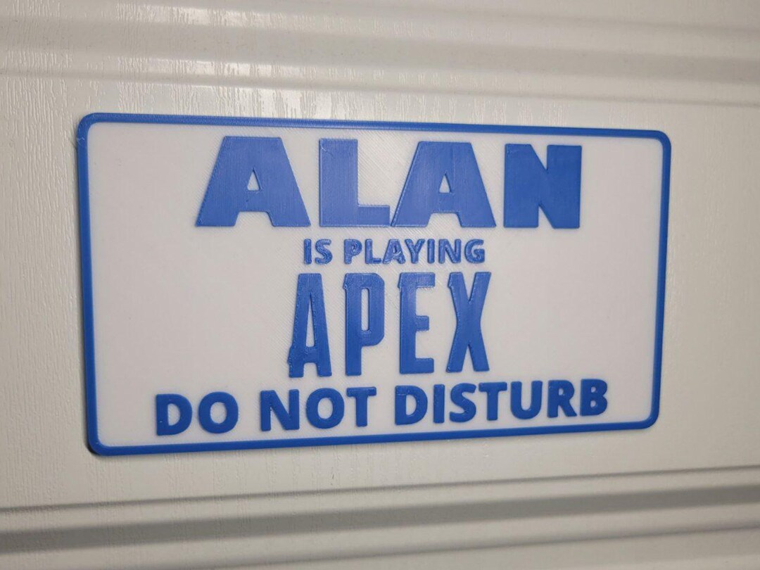 APEX Legends | Door Sign | Custom "do Not Disturb" Name Plate ...