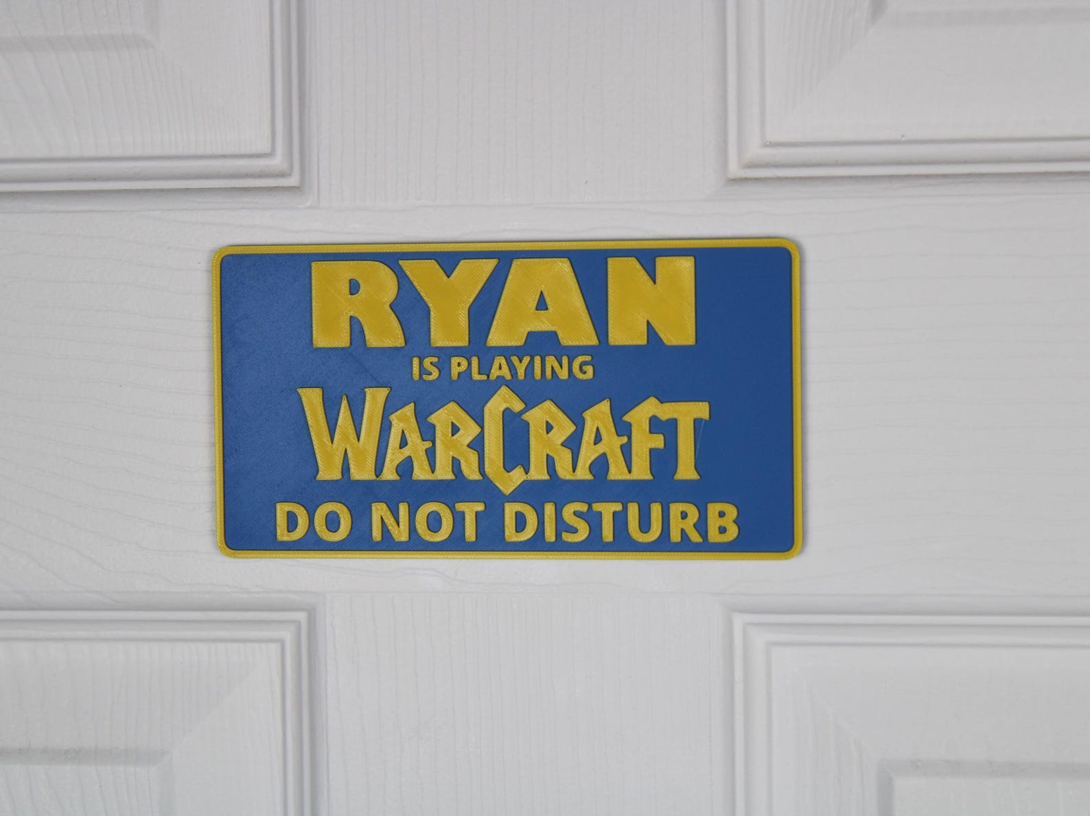 World of Warcraft | WOW Door Sign | Custom "do Not Disturb" Name Plate ...