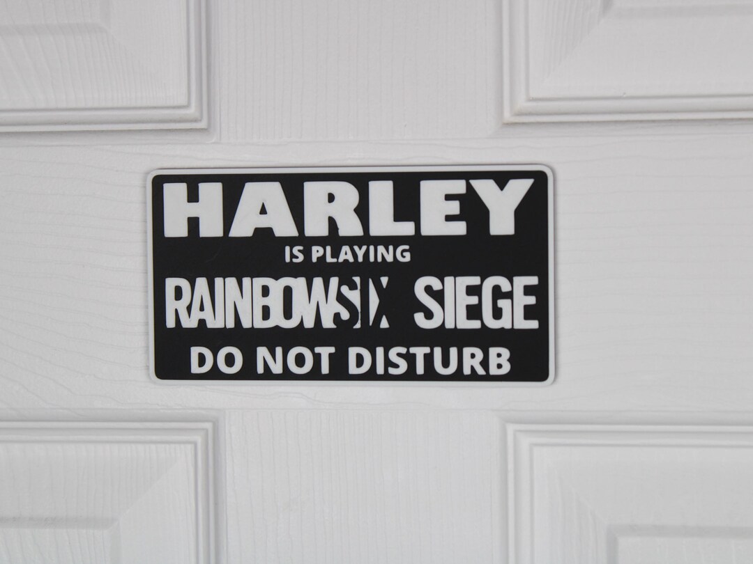 Rainbowsix SIEGE Door Sign | Custom "do Not Disturb" Name Plate ...