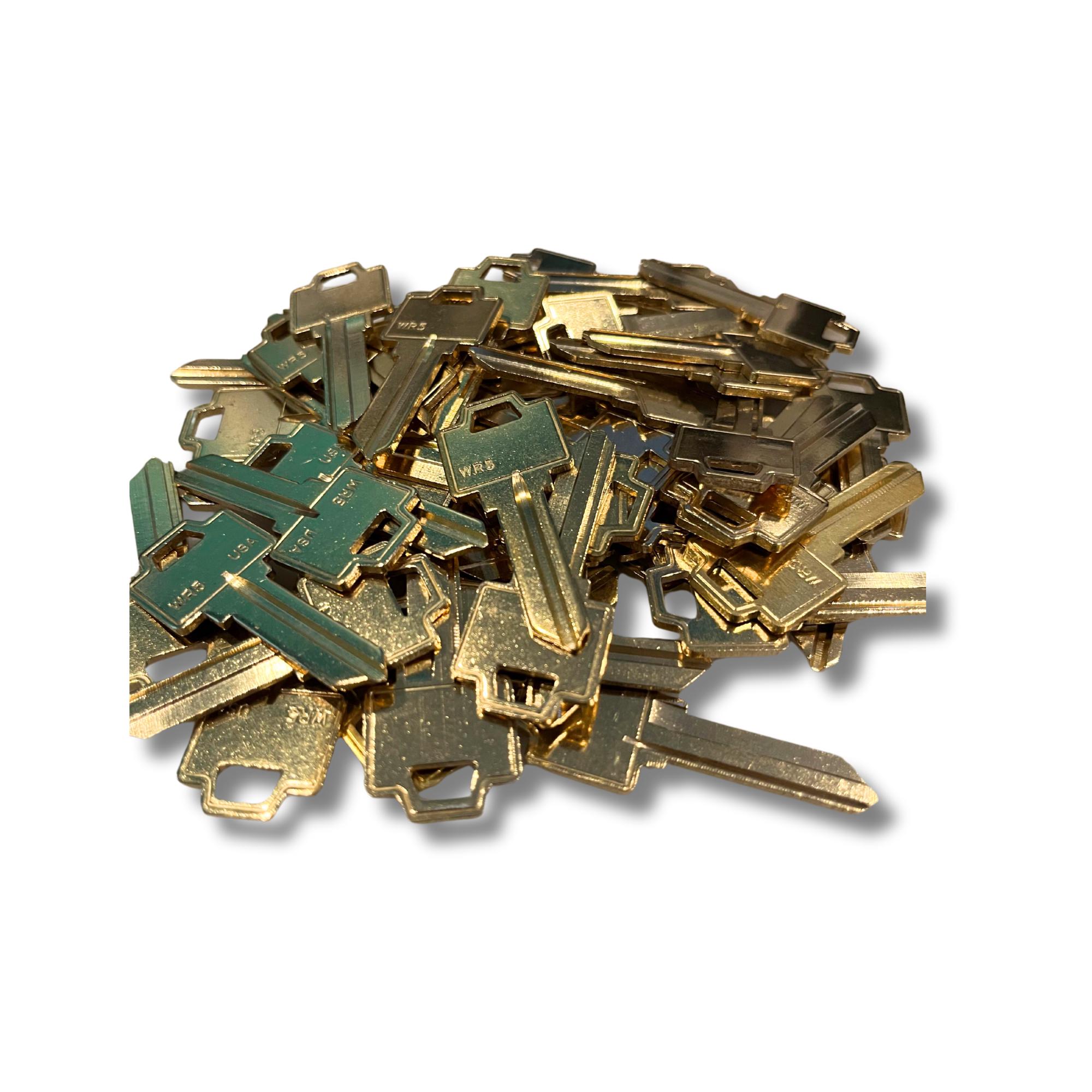 WR5 Key Blanks (50 Pack) Quality Brass/nickel Compatible With WR5 ...