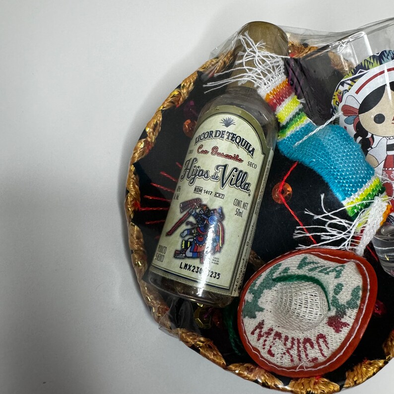 Sombrero Gift With Tequila & Lele Shot Glass - Etsy