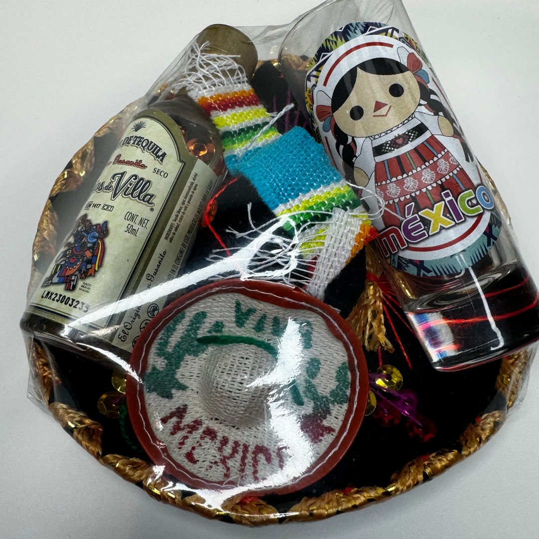 Sombrero Gift With Tequila & Lele Shot Glass - Etsy