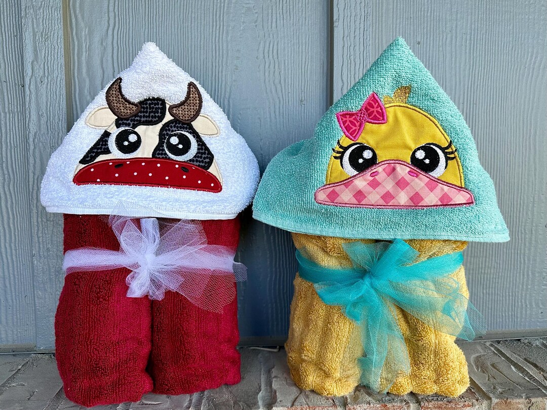Personalized Animal Hooded Bath Towels - Etsy