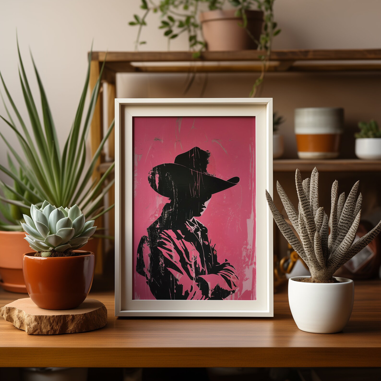 Cowboy Pop Art, Western Art Print, Cowboy Wall Art, Western Pop Art ...