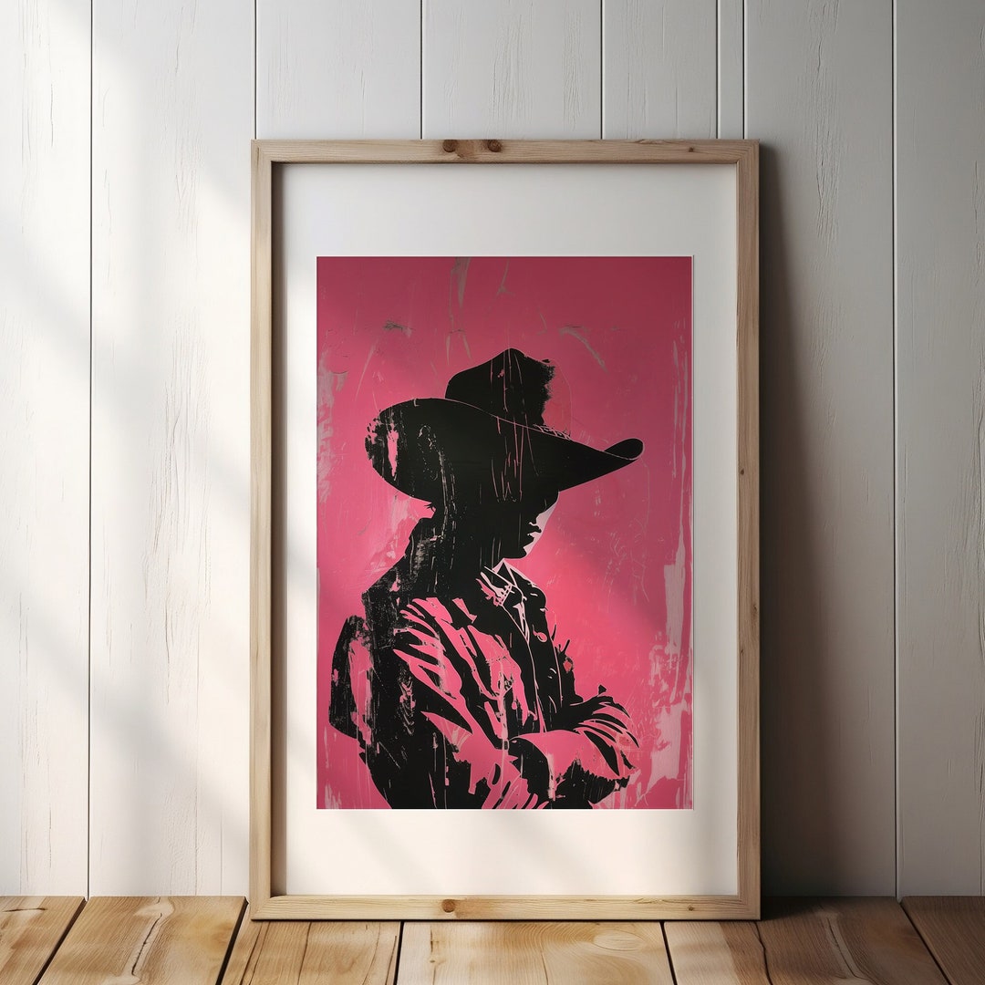 Cowboy Pop Art, Western Art Print, Cowboy Wall Art, Western Pop Art ...