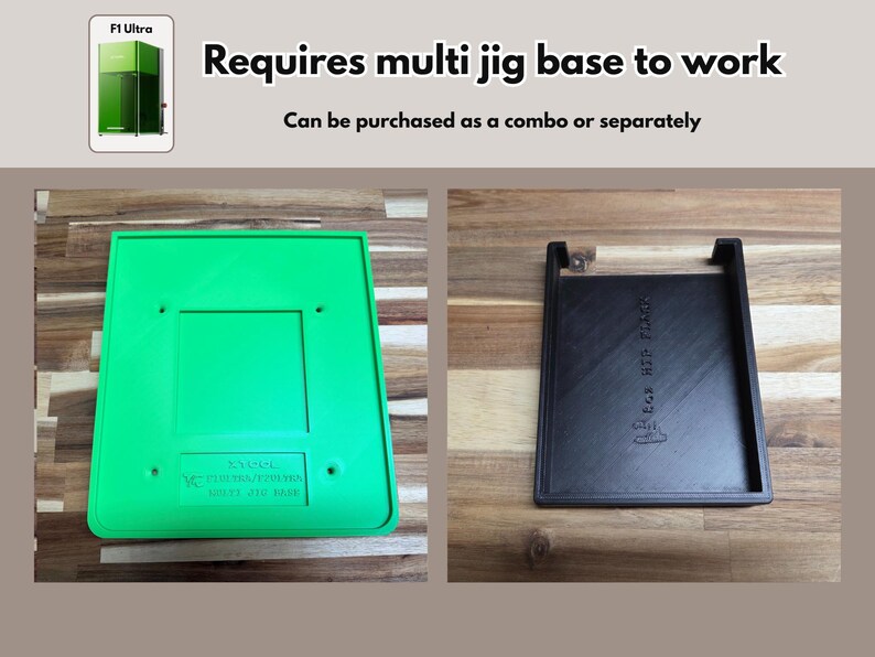 X-tool F1, F2, & F1 Ultra 8oz Hip Flask Jig – Secure Slide-on Jig ...