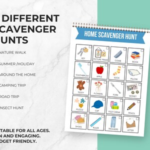 Printable Kids Scavenger Hunt Bundle | Easter Holiday Activity | Budget ...