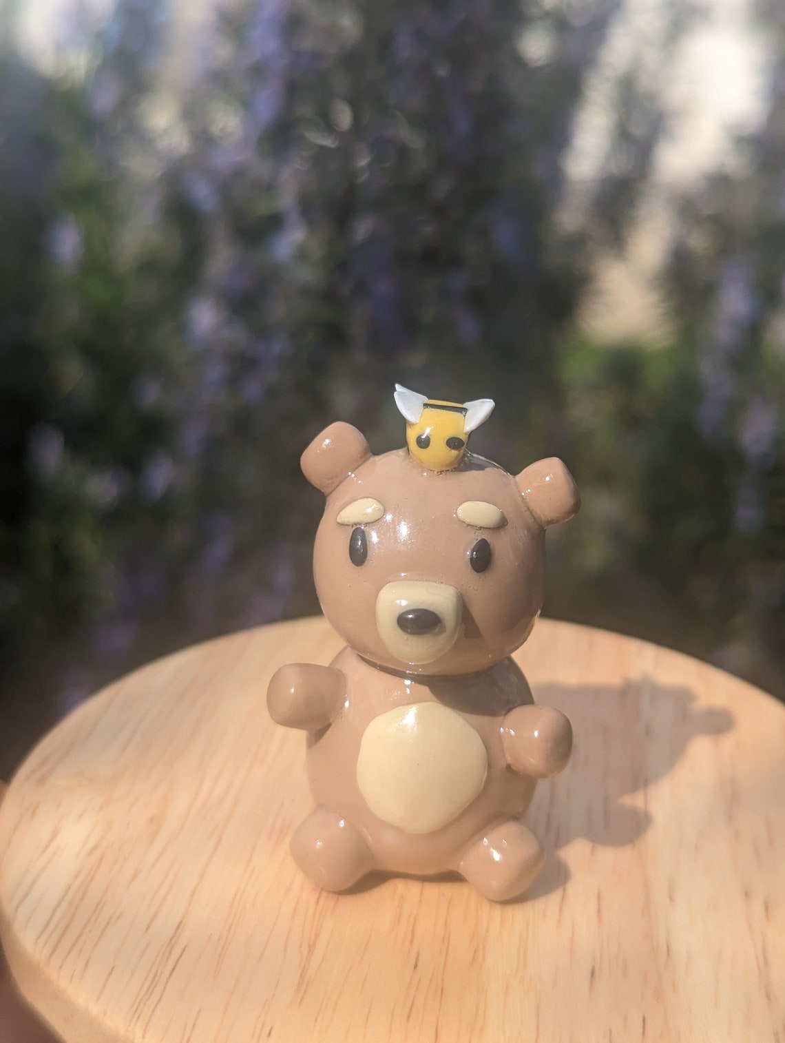 Teddy Bear and Bee Desk Buddies | Kawaii Polymer Clay Teddy Bear and ...
