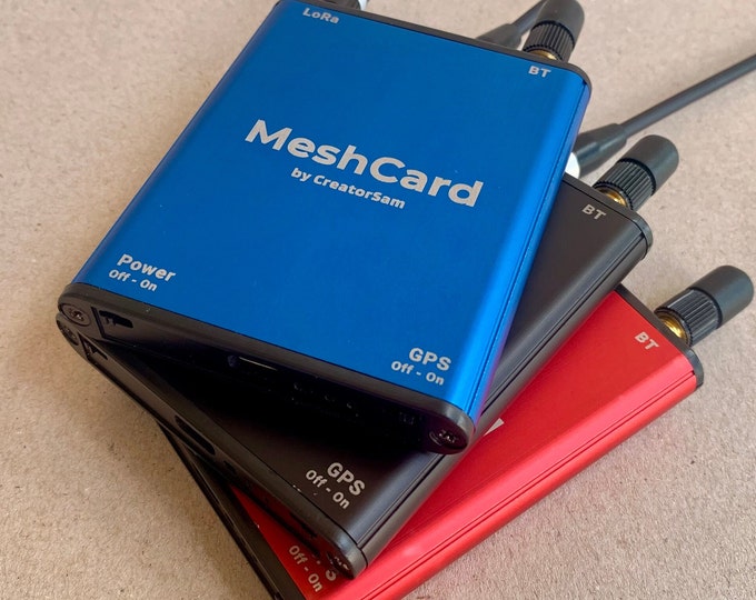 Meshcard - Compact Mobile Meshtastic Node. NRF52, SX1262, Aluminium ...