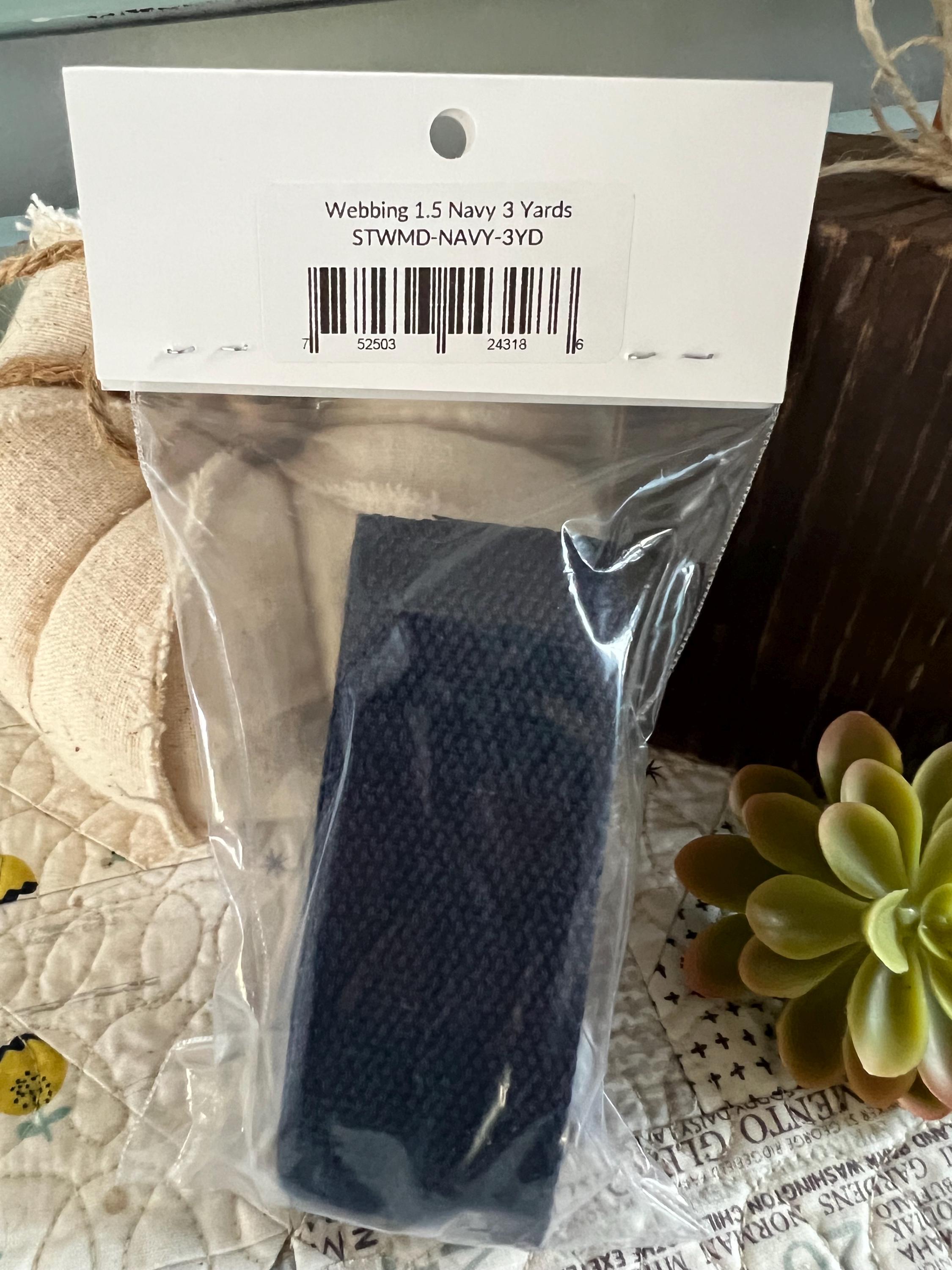 Navy Webbing 1-1/2in X 3 Yd by Sallie Tomato - Etsy